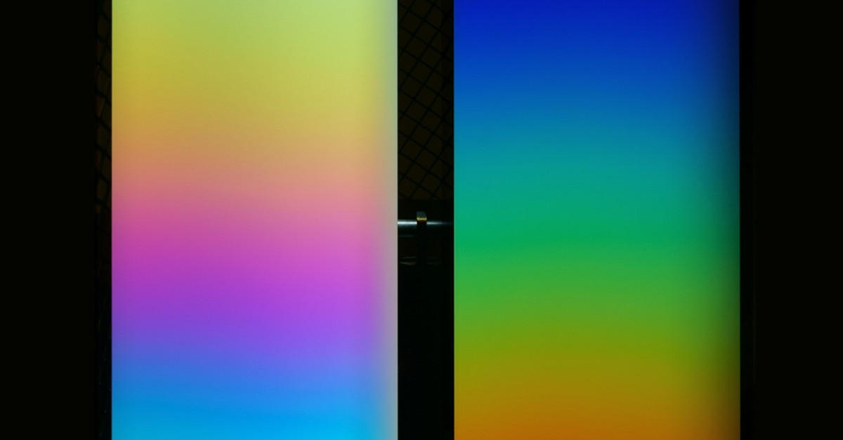 Light installation – Elliptical stairwell with prism installation ...